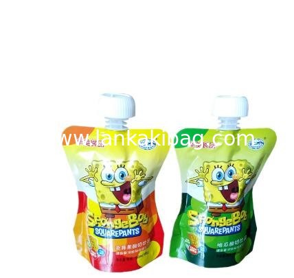 Custom Logo Printing Fancy Stand Up Plastic Fruit Juice Jelly Beverage ...