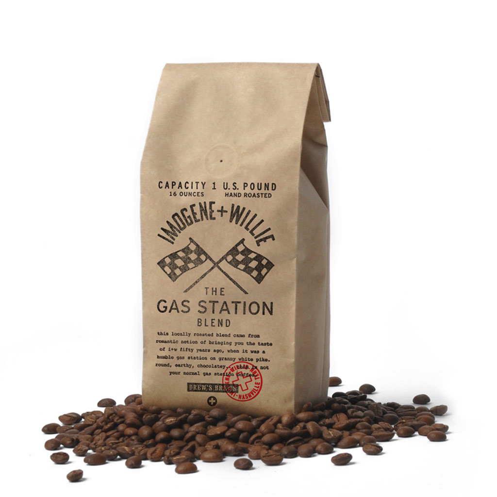 Custom Printed Stand Up Kraft Paper Coffee Beans Bag